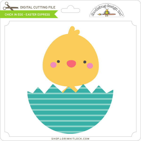 Hoppy Easter - Chick in Eggs - Lori Whitlock's SVG Shop