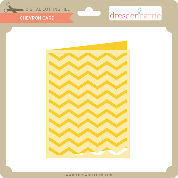Heart Chevron Card Kit - Lori Whitlock's SVG Shop