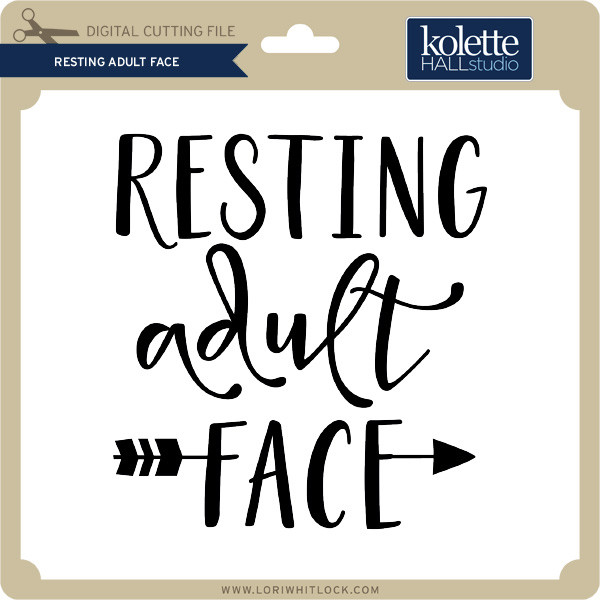 Resting Bark Face - Lori Whitlock's SVG Shop