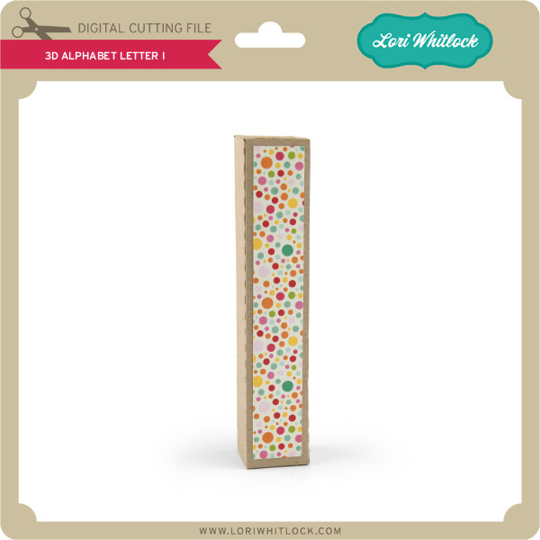 3-D Alphabet Letter I - Lori Whitlock's SVG Shop