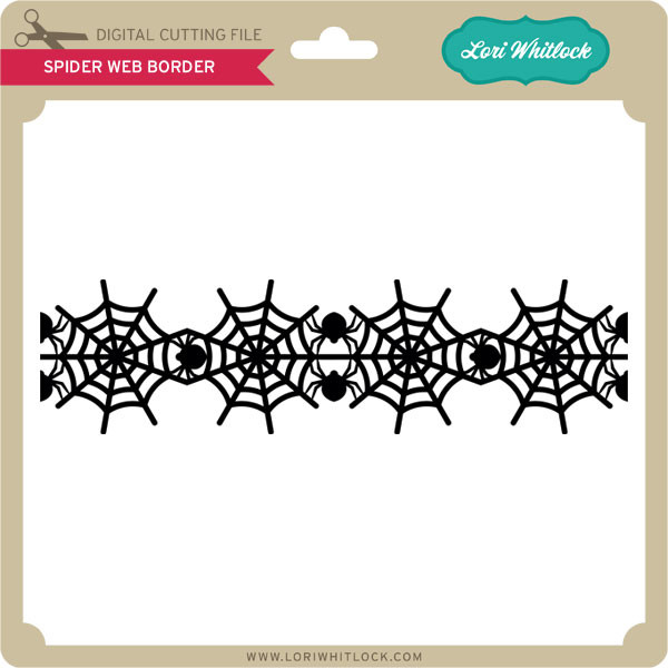 Spider Web Border - Lori Whitlock's SVG Shop