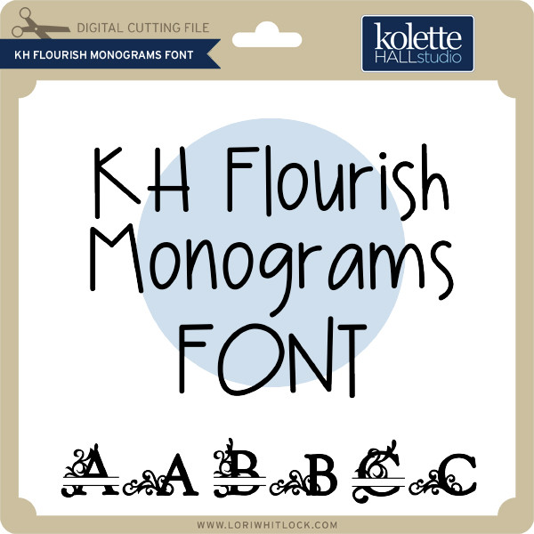Calligraphy Flourish Monograms - Lori Whitlock's SVG Shop