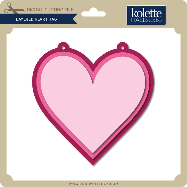 Layered Heart Card - Lori Whitlock's SVG Shop