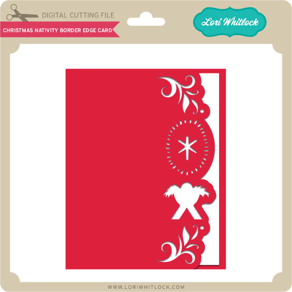 Christmas Border Edge Card Bundle - Lori Whitlock's SVG Shop