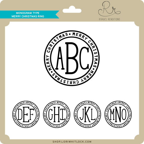 Monogram Wreaths Font - Lori Whitlock's SVG Shop