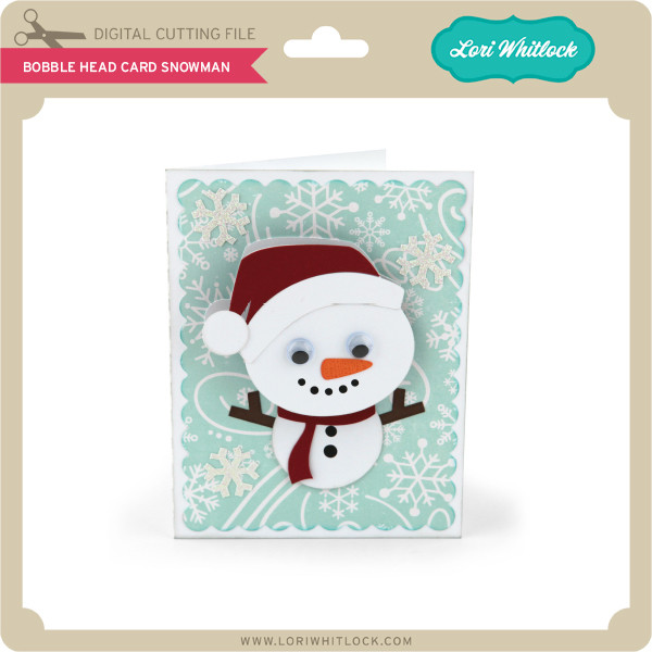 Bobble Head Card Cat - Lori Whitlock's SVG Shop