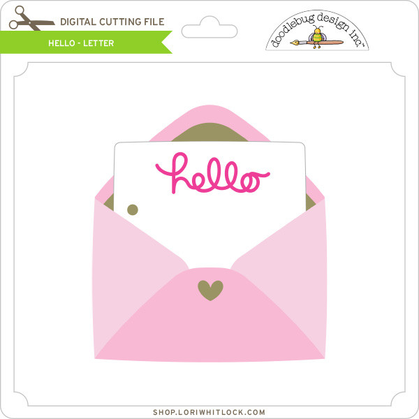 Hello - Letter - Lori Whitlock's SVG Shop