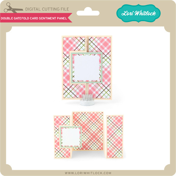 Double Gatefold Window Card Set - Lori Whitlock's SVG Shop