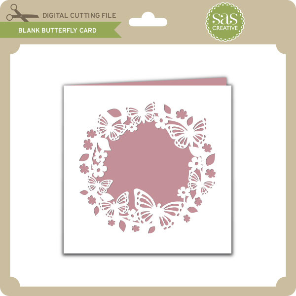 Blank Floral Card - Lori Whitlock's SVG Shop