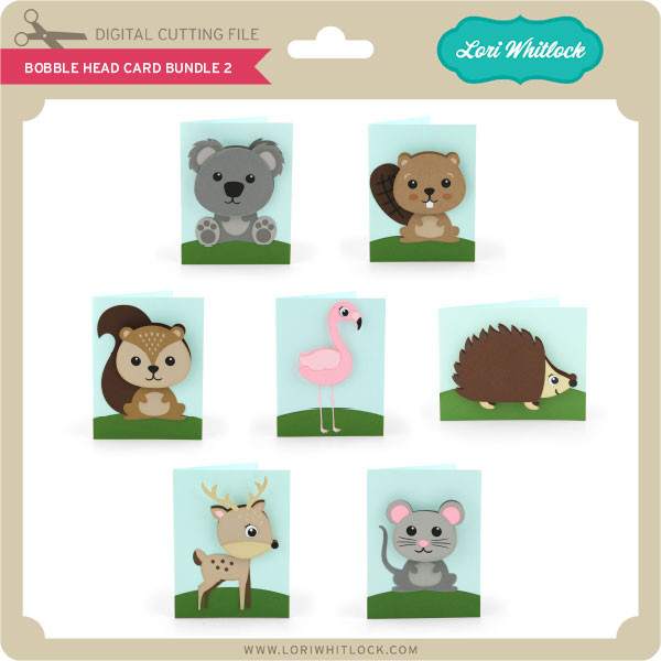 Bobble Head Card Bundle - Lori Whitlock's SVG Shop