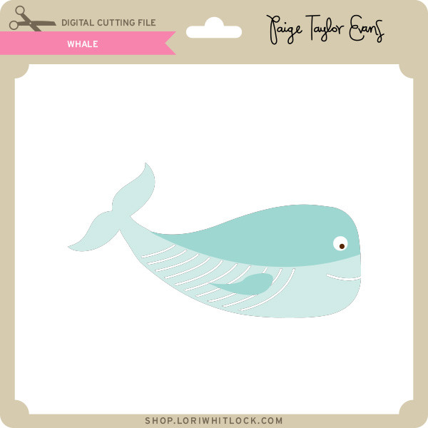 Shaped Card Whale - Lori Whitlock's SVG Shop