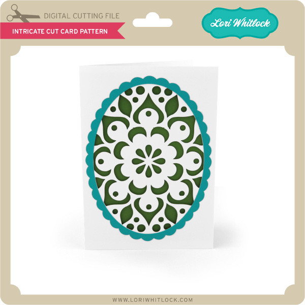 Intricate Cut Card Happy Birthday - Lori Whitlock's SVG Shop