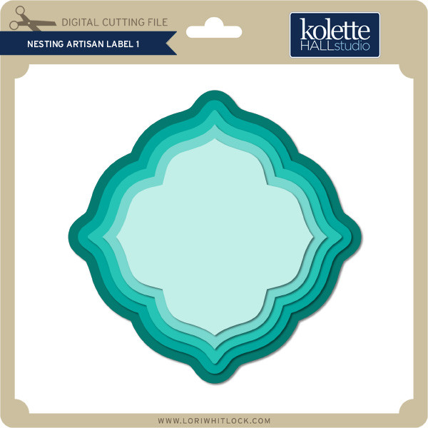 Nesting Artisan Label 1 - Lori Whitlock's SVG Shop