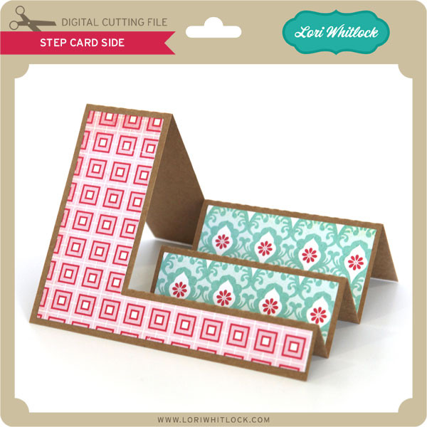 Step Card Side - Lori Whitlock's SVG Shop