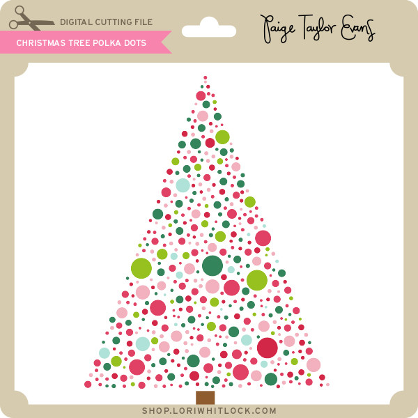 Christmas Tree Dots 2 - Lori Whitlock's SVG Shop