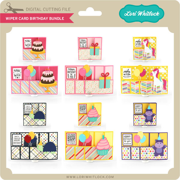 Ultimate Birthday Card Bundle - Lori Whitlock's SVG Shop