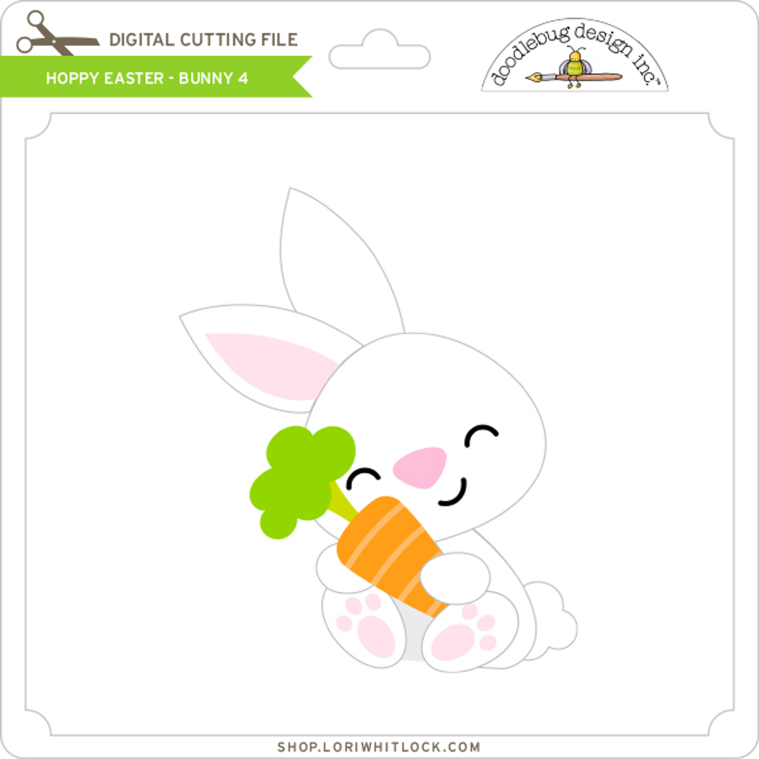Hoppy Easter - Bunny - Lori Whitlock's SVG Shop
