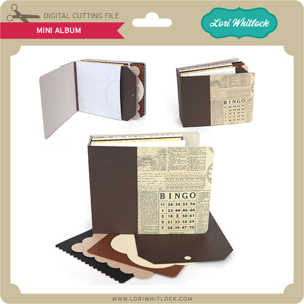 5x5 Mini Album With Gusset Pages - Lori Whitlock's SVG Shop