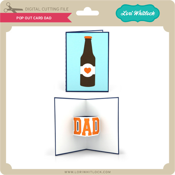 A2 Pop Out Book Card - Lori Whitlock's SVG Shop
