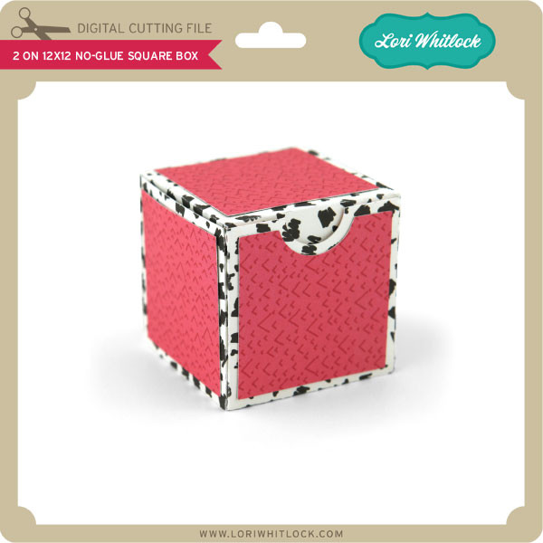 Self Closing Box Square - Lori Whitlock's SVG Shop