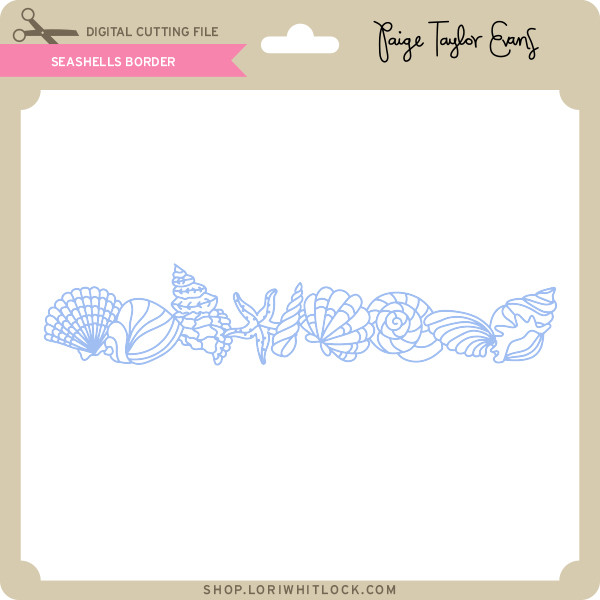 Seashells Border - Lori Whitlock's SVG Shop