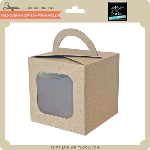 Fold Over Window Box with Candy Cane - Lori Whitlock's SVG Shop