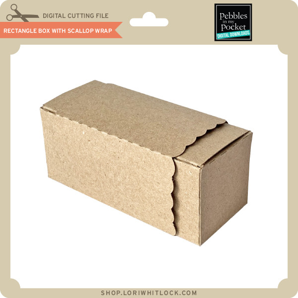 Scallop Box With Latch 2 - Lori Whitlock's SVG Shop