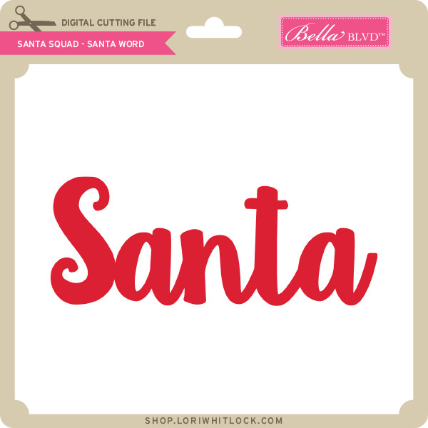Santa Face - Lori Whitlock's SVG Shop