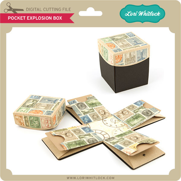 Pocket Explosion Box Lori Whitlock S Svg Shop