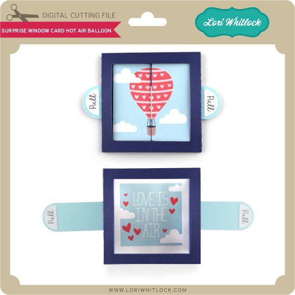 A2 3D Hot Air Balloon Card - Lori Whitlock's SVG Shop