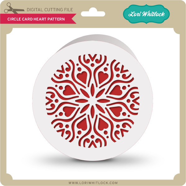 3D Heart Card - Lori Whitlock's SVG Shop
