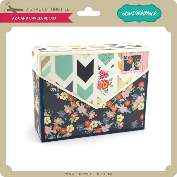 A2 Card Envelope Box - Lori Whitlock's SVG Shop