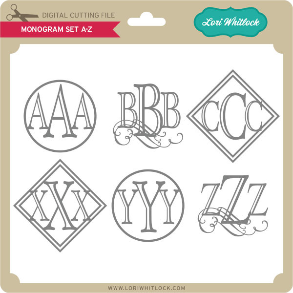 Monogram Flower Font 1 - Lori Whitlock's SVG Shop