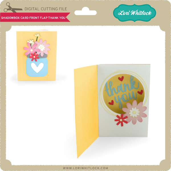 4 Step Card with Front Flap - Lori Whitlock's SVG Shop