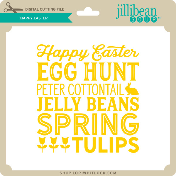 Happy Easter Dingbats - Lori Whitlock's SVG Shop