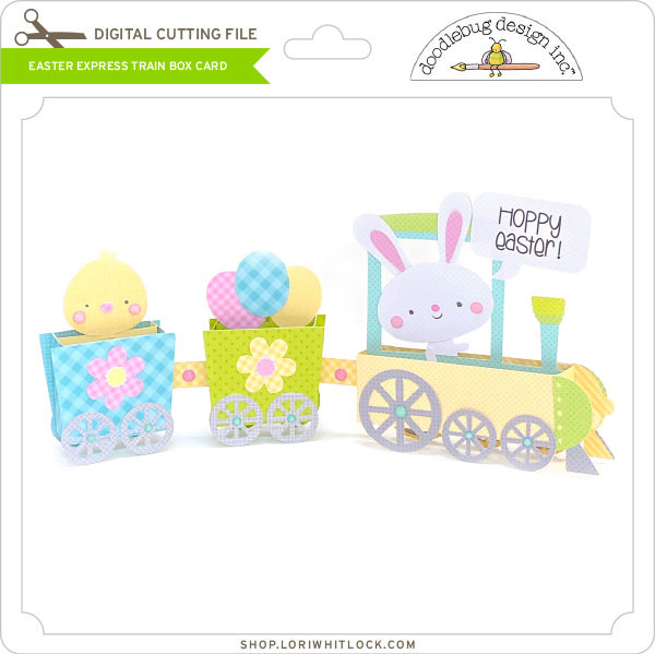 Box Card Valentine Train - Lori Whitlock's SVG Shop