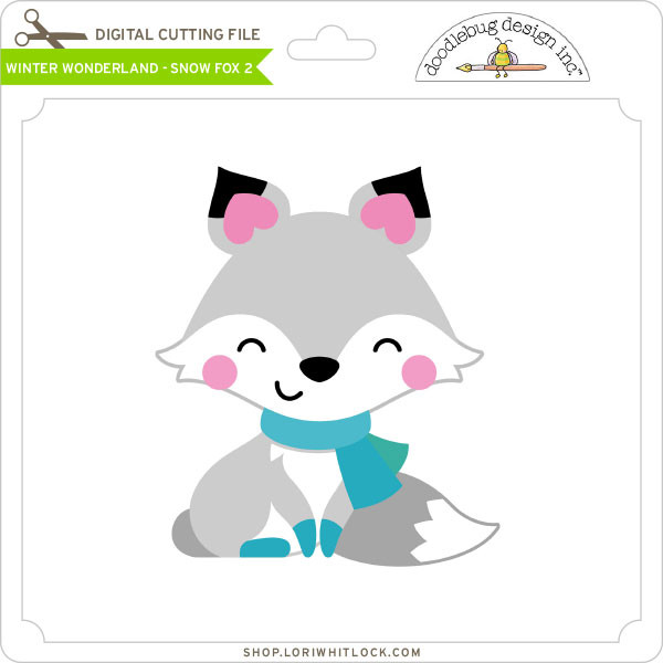 Winter Wonderland - Snow Fox 2 - Lori Whitlock's SVG Shop