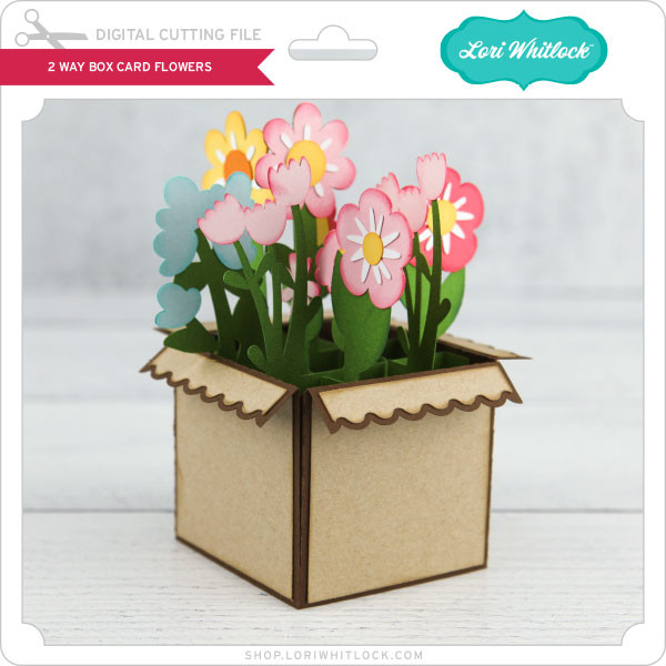 2 Way Box Card Birthday - Lori Whitlock's SVG Shop