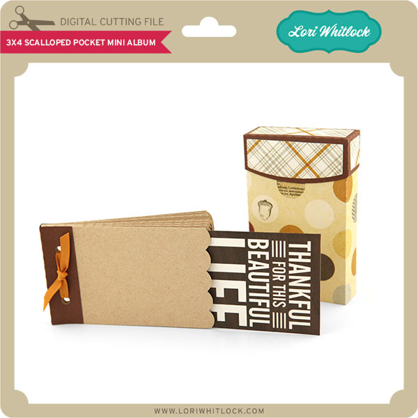 3X4 Library Pocket Mini Album - Lori Whitlock's SVG Shop