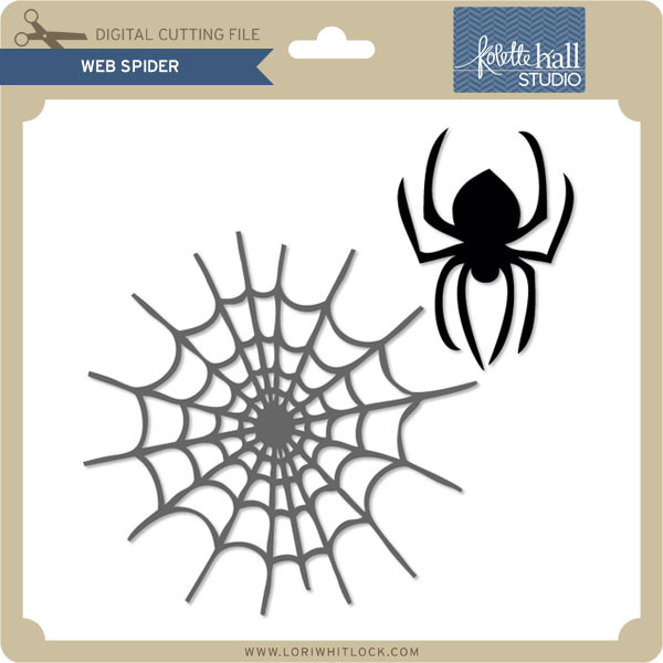 No Glue Box Halloween Spider Web - Lori Whitlock's SVG Shop