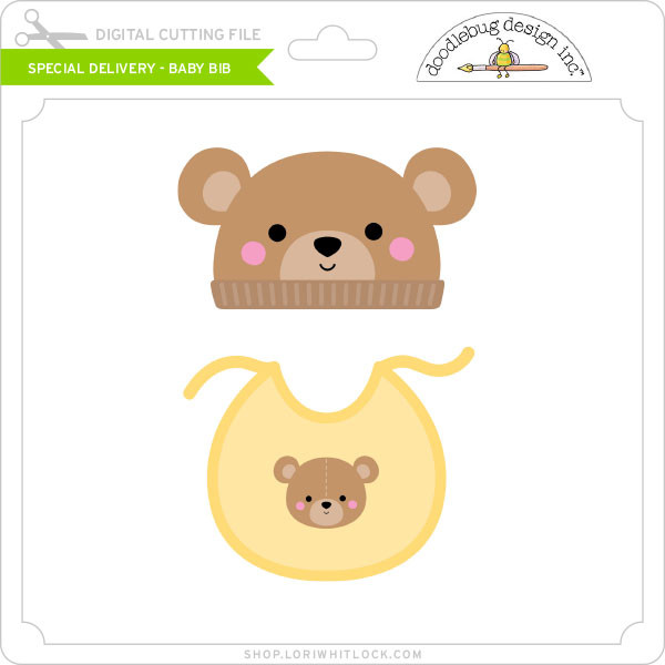 Baby Girl Bib Card - Lori Whitlock's SVG Shop