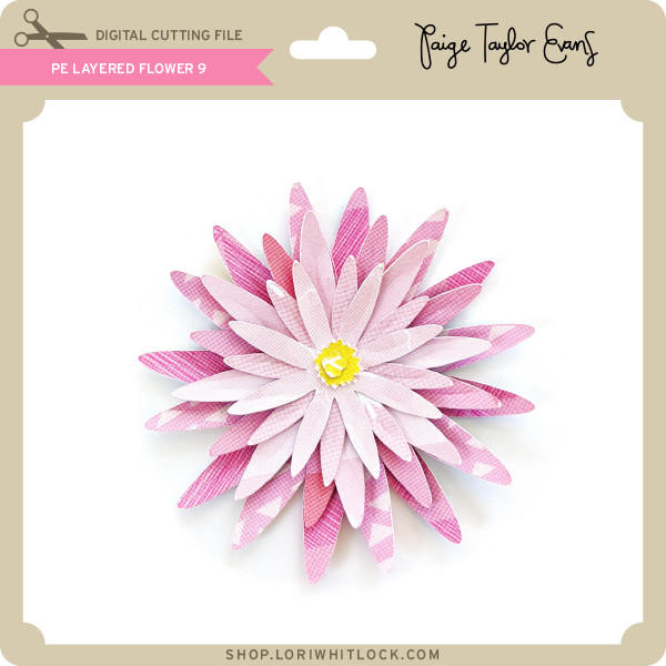 Layered Flower 7 - Lori Whitlock's SVG Shop