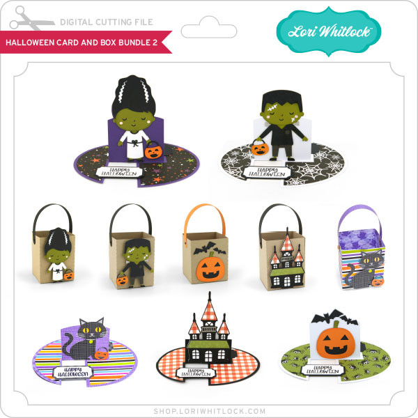 Box Card Envelope Fall Halloween Bundle - Lori Whitlock's SVG Shop