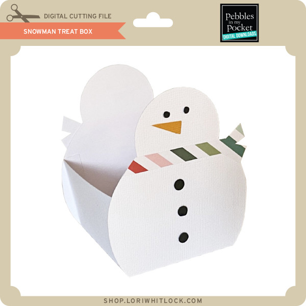 Pillow Box Snowman - Lori Whitlock's SVG Shop