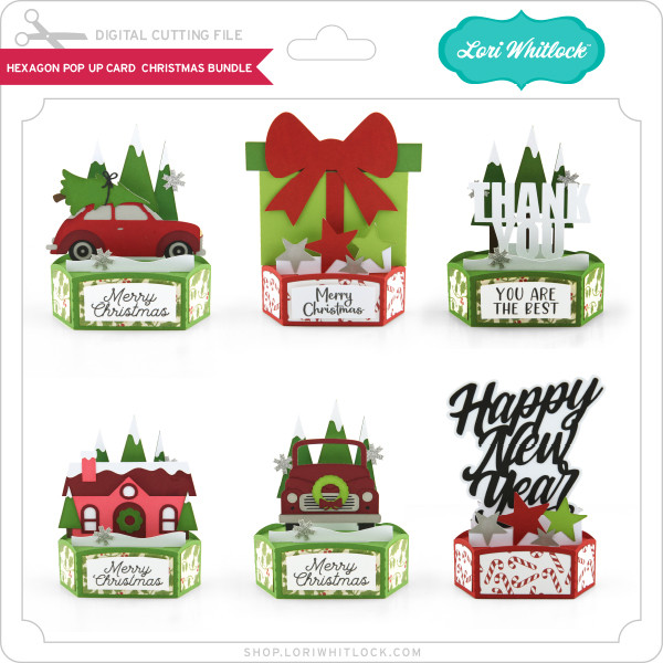 Hexagon Pop Up Card Bundle - Lori Whitlock's SVG Shop