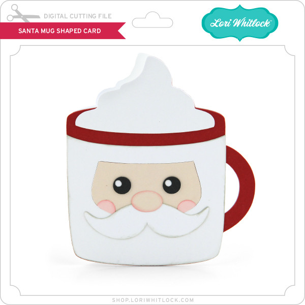 Santa Shaped Card - Lori Whitlock's SVG Shop
