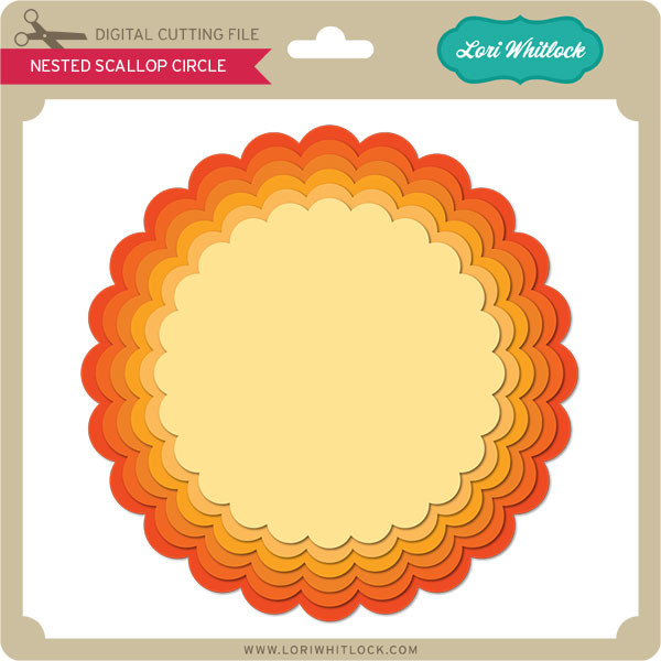 Scalloped Circles - Lori Whitlock's SVG Shop