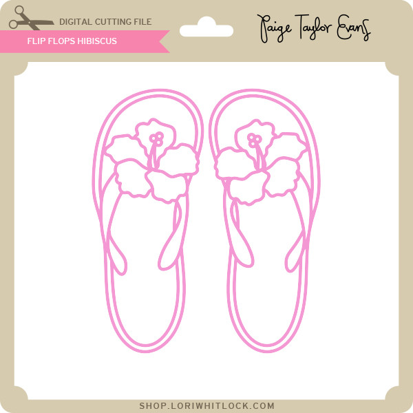 Shaped Card Flip Flops - Lori Whitlock's SVG Shop