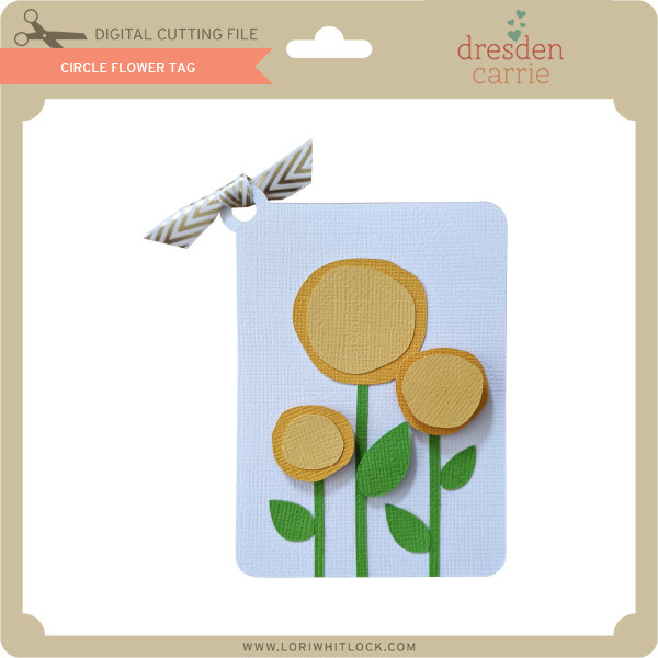 Circles Gift Tag - Lori Whitlock's SVG Shop