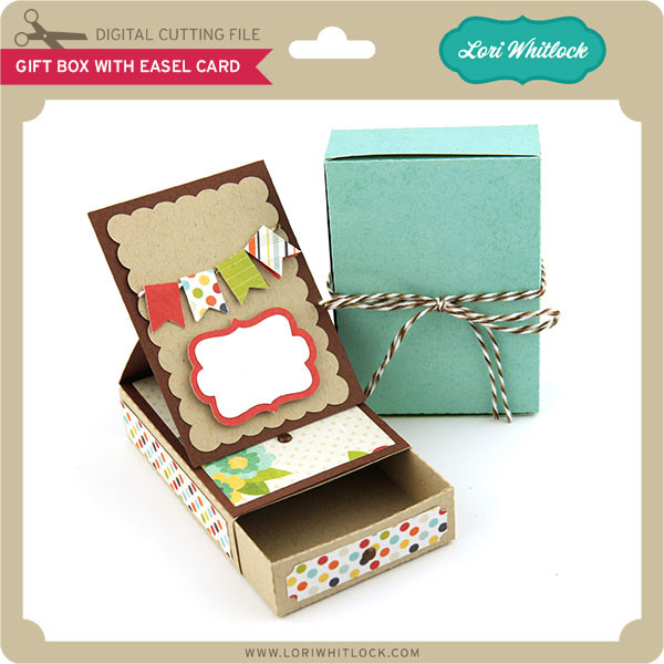 Gift Card Box Easel Card Toolbox - Lori Whitlock's SVG Shop